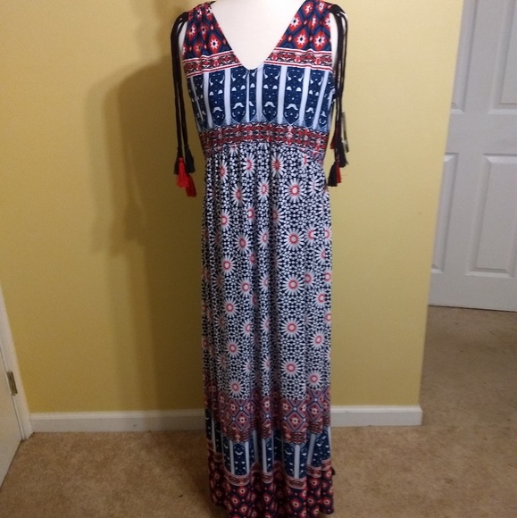 new directions | Dresses | New Directions Tribal Maxi Dress Sz Medium ...
